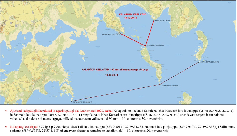 Püügipiirangud Hiiumaa rannikumeres - Hiiu Leht
