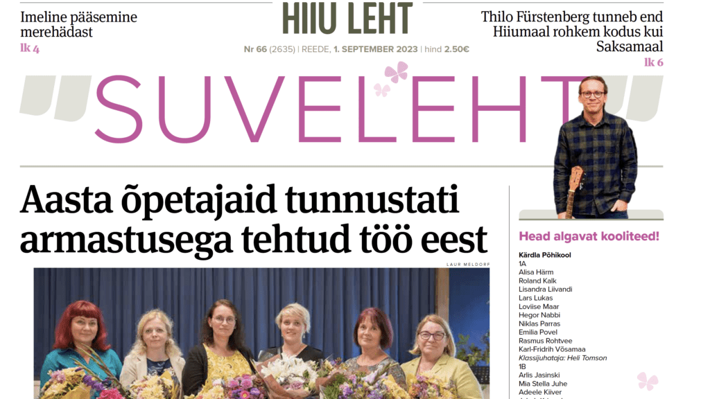 DIGILEHT | Hiiu Leht 1. septembril - Hiiu Leht